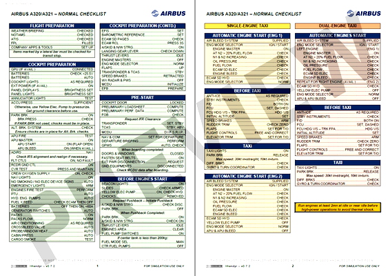 C700 Checklist 对于 Microsoft Flight Simulator | MSFS