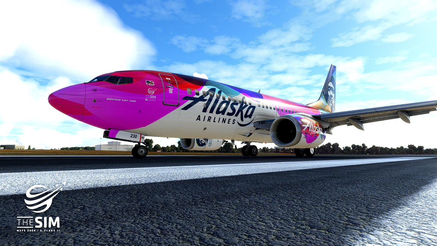 ALASKA Airlines [4K Resolution] Boeing 737-700 PMDG for Microsoft ...