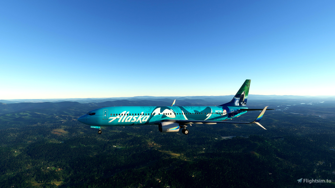 ALASKA AIRLINES 737-900ER SCIMITAR WINGLETS N874AK for Microsoft Flight ...