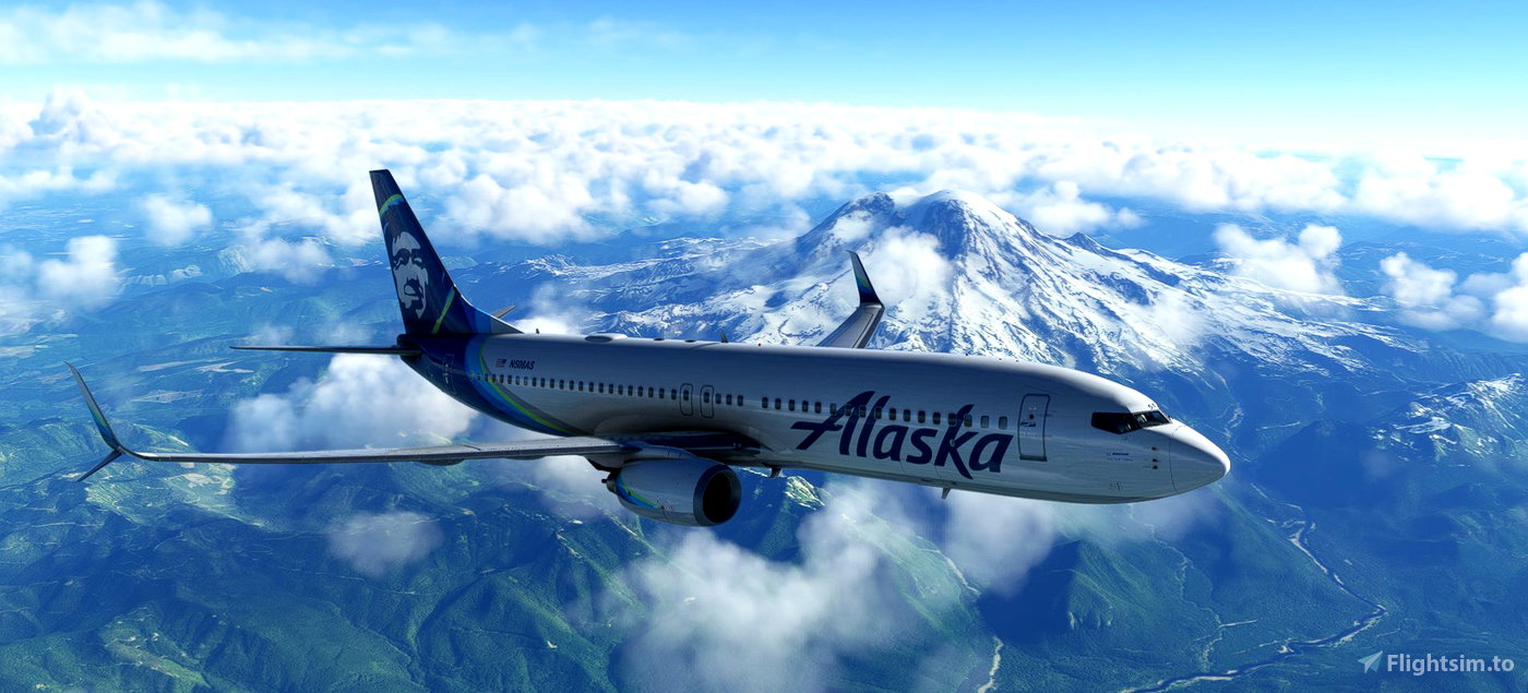 Alaska Airlines PMDG Boeing 737-800 New Eskimo for Microsoft Flight ...