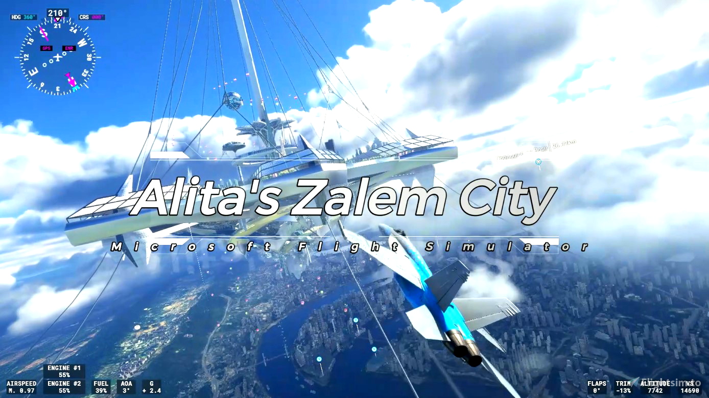Alita 2 ⚔️ Sky City for Microsoft Flight Simulator | MSFS