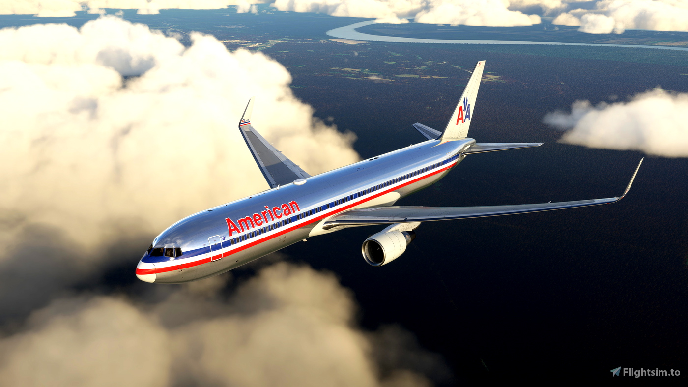 American (Bare Metal) (Winglets) - CS 767-300 for Microsoft Flight ...