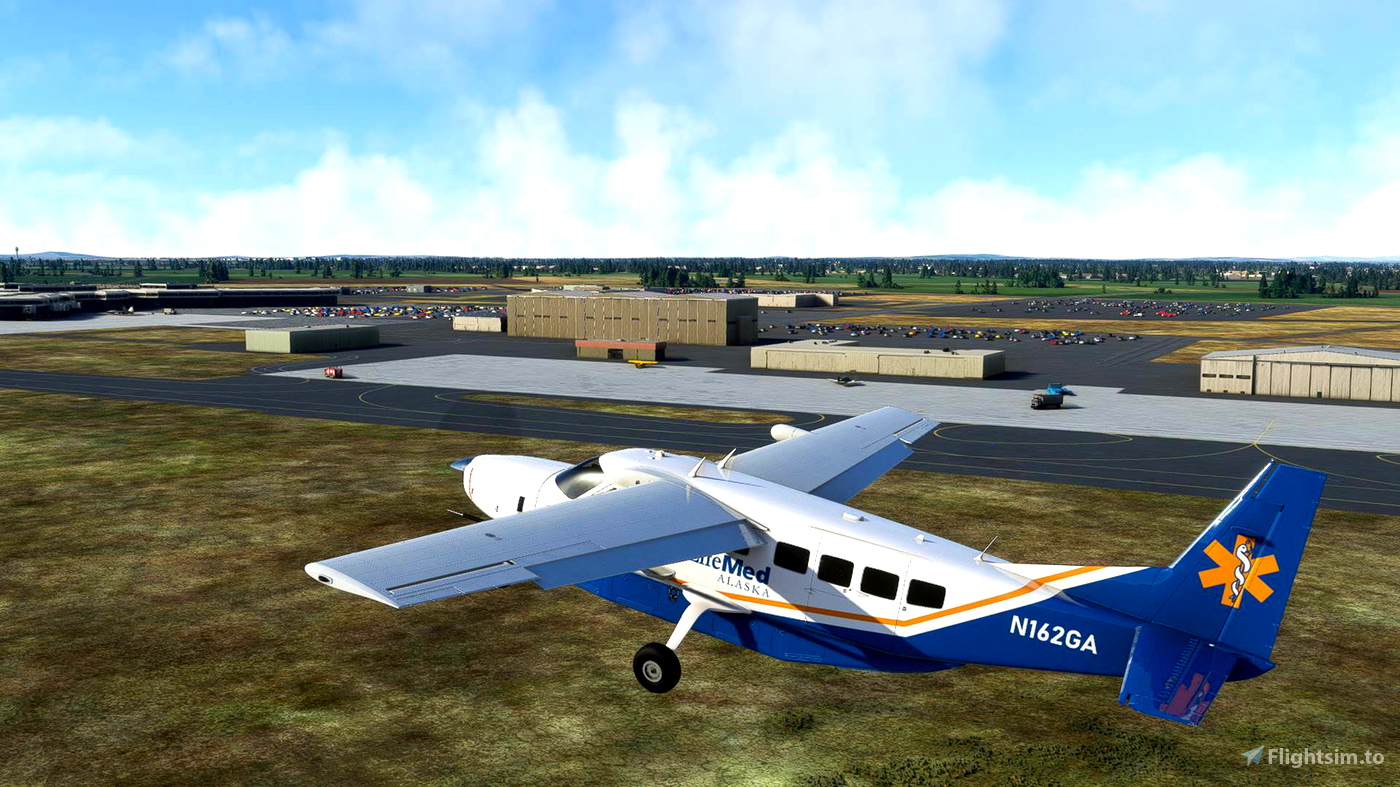 Asobo and Black Square Cessna Caravan 208 B "LifeMed Alaska" N162GA for ...