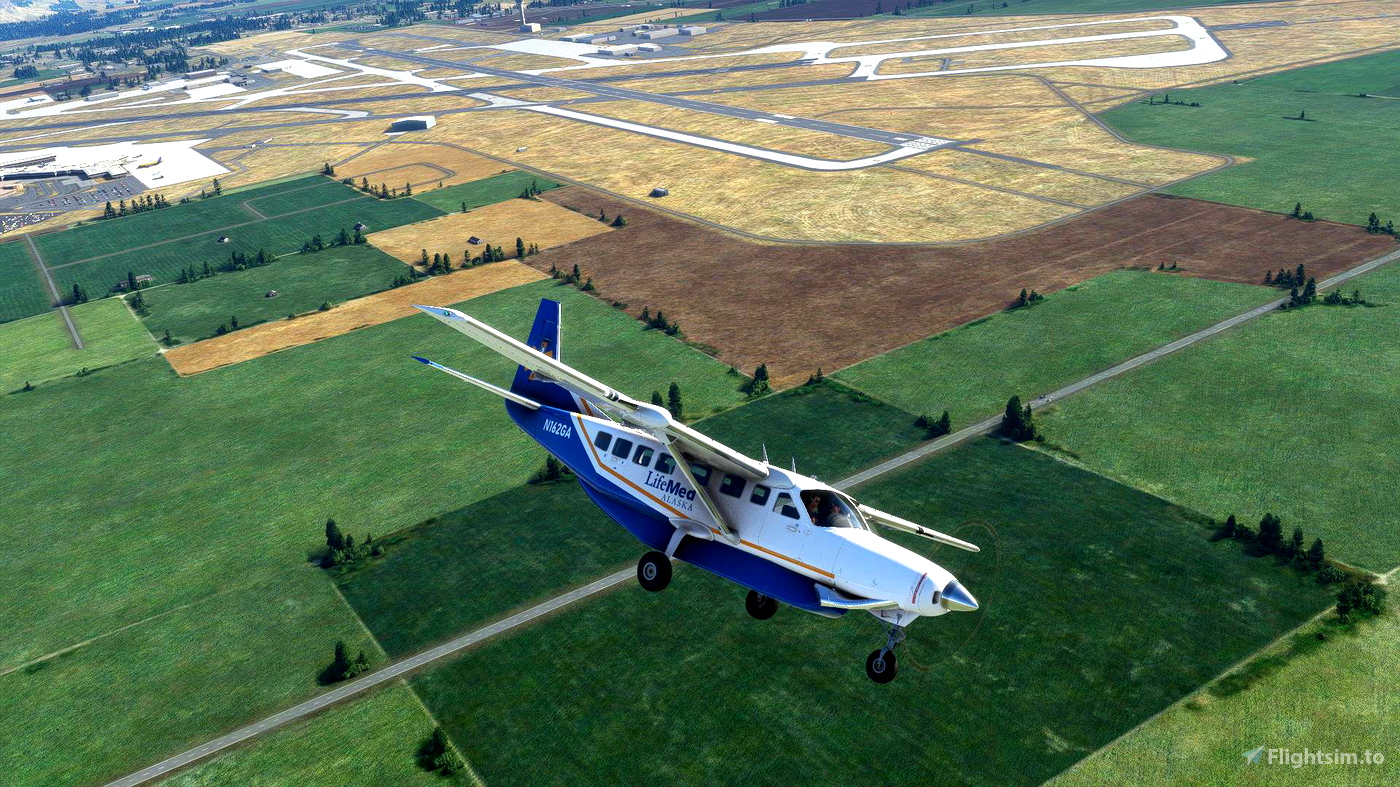 Asobo and Black Square Cessna Caravan 208 B "LifeMed Alaska" N162GA for ...