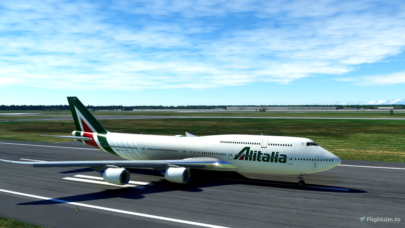 Asobo Boeing 747-8i Alitalia New 4K for Microsoft Flight Simulator | MSFS