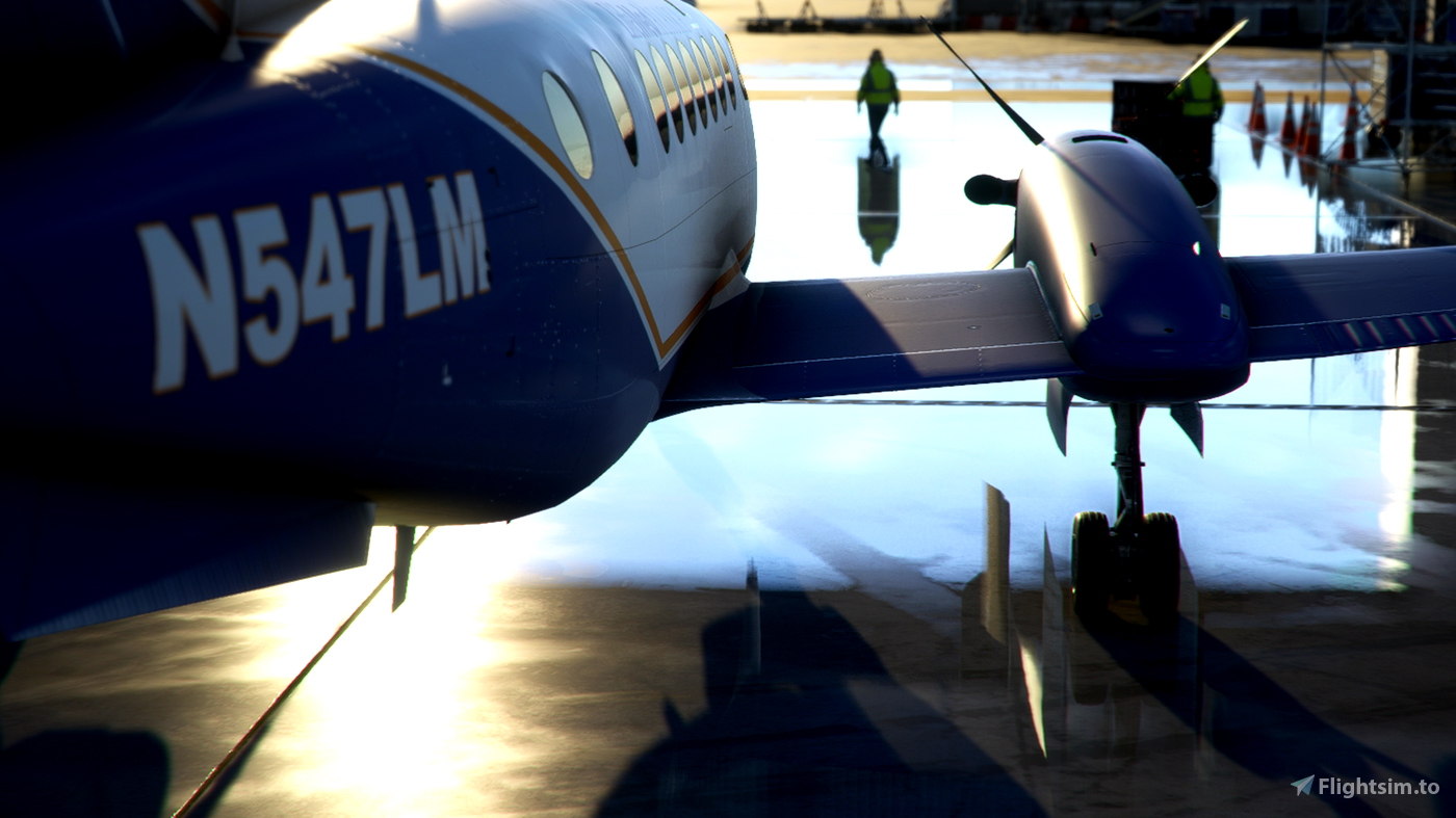 Asobo King Air 350i "N547LM" LifeMed ALASKA for Microsoft Flight ...