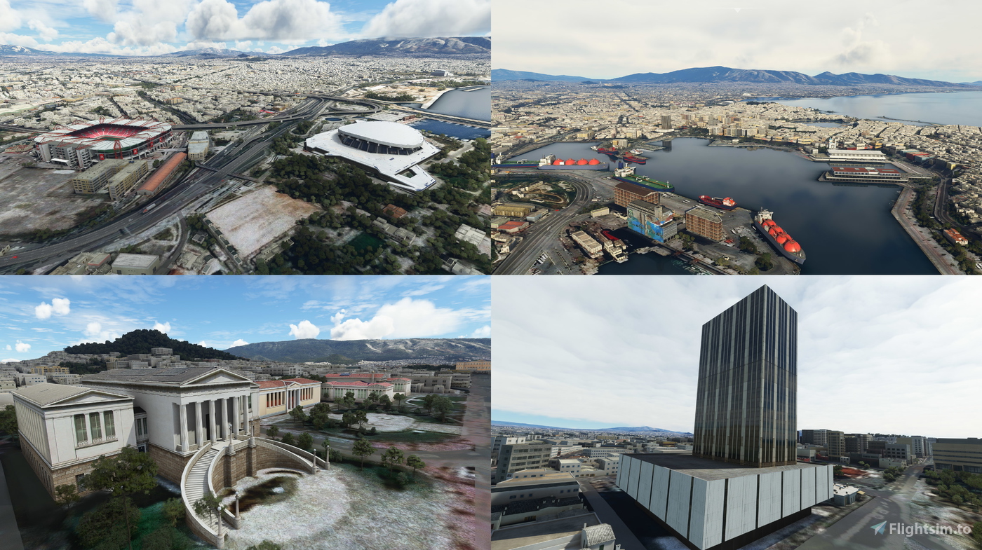Prealsoft - Athens Landmarks for Microsoft Flight Simulator | MSFS