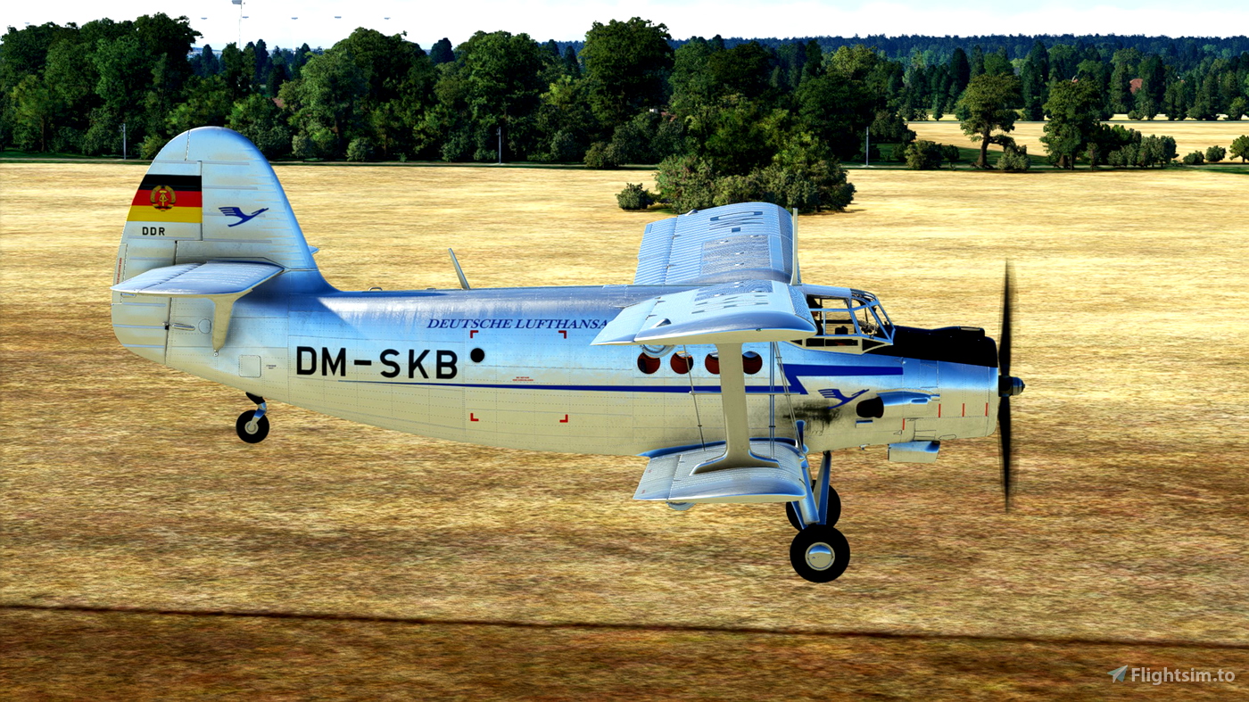 ATS Antonov AN-2 DM-SKB DDR - Lufthansa ca. 1960 for Microsoft Flight ...