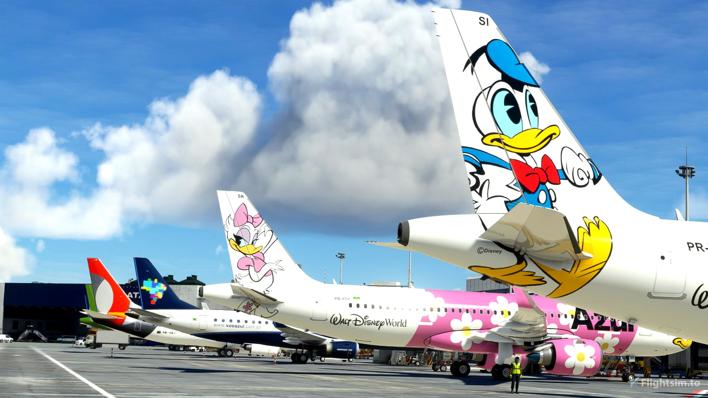 Azul Daisy Duck (Margarida) - (PR-YSK) - 8k-resolution - FlyByWire ...