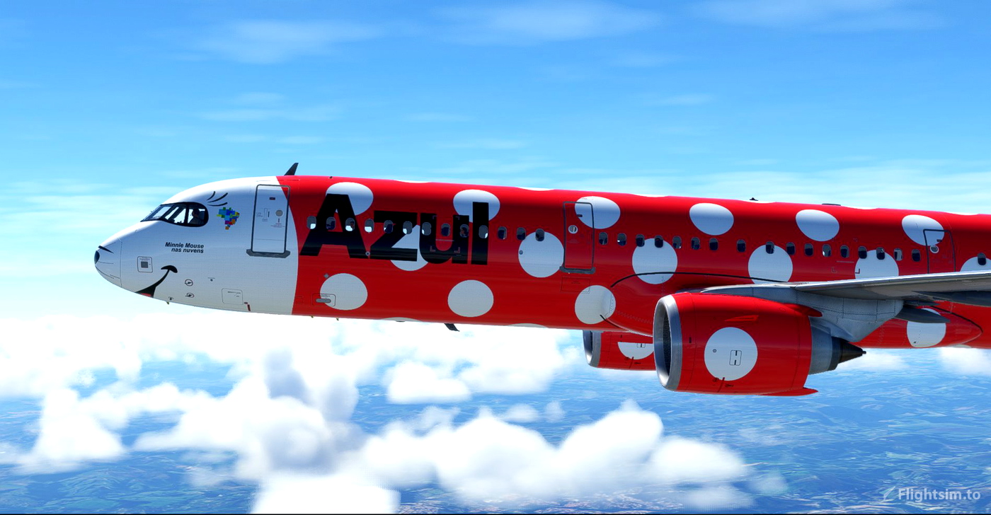 Azul "Minnie Mouse" | PR-YJF | LatinVFR A321Neo Leap | 8K Resolution ...