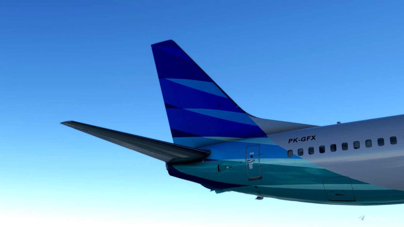 B737-800 | Garuda Indonesia | PK-GFX | 4K for Microsoft Flight ...