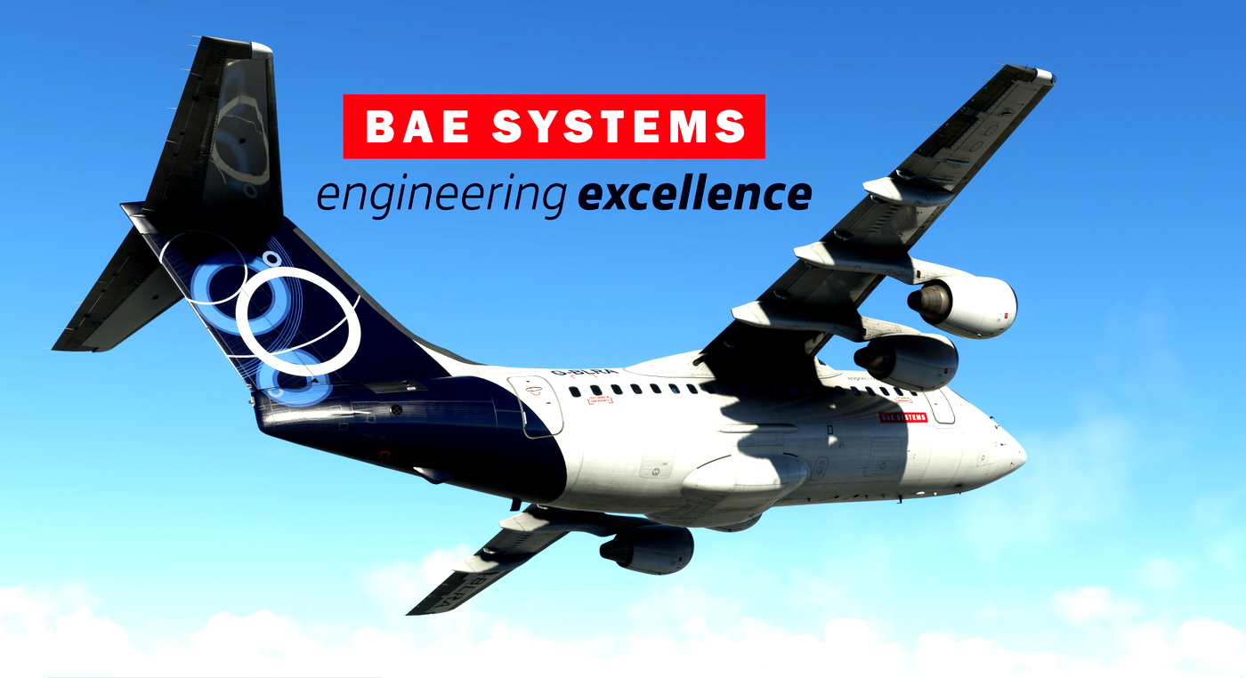 BAe 146-100 BAE Systems Livery G-BLRA pour Microsoft Flight Simulator ...