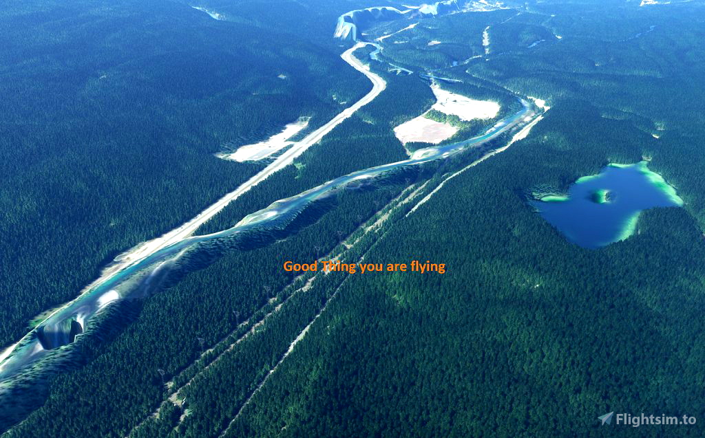 Water & Terrain fix for Banff to Jasper Alberta for Microsoft Flight ...