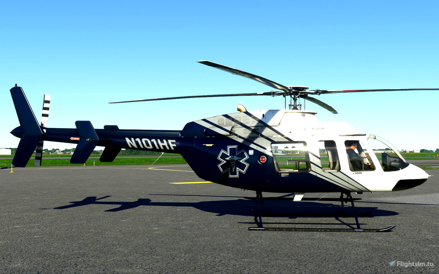 Bell 407 N101HF for Microsoft Flight Simulator | MSFS