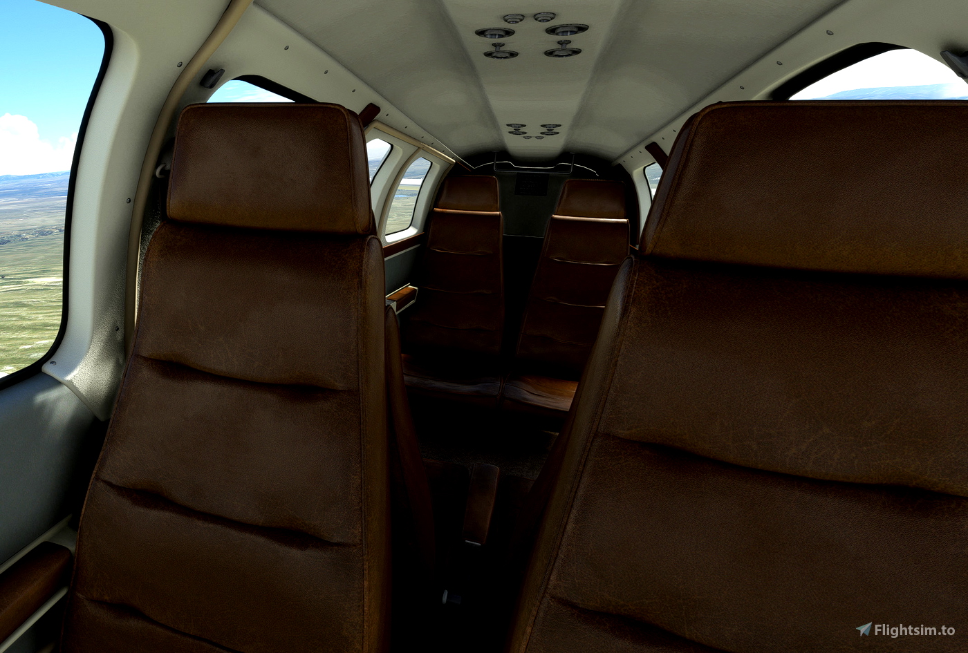 Black Square Analog A36 Bonanza That 70s Look pour Microsoft Flight ...