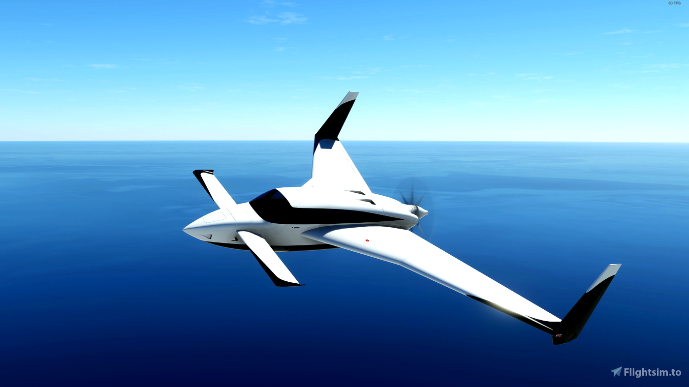 Black Square Velocity XL Mono | 8K für Microsoft Flight Simulator | MSFS