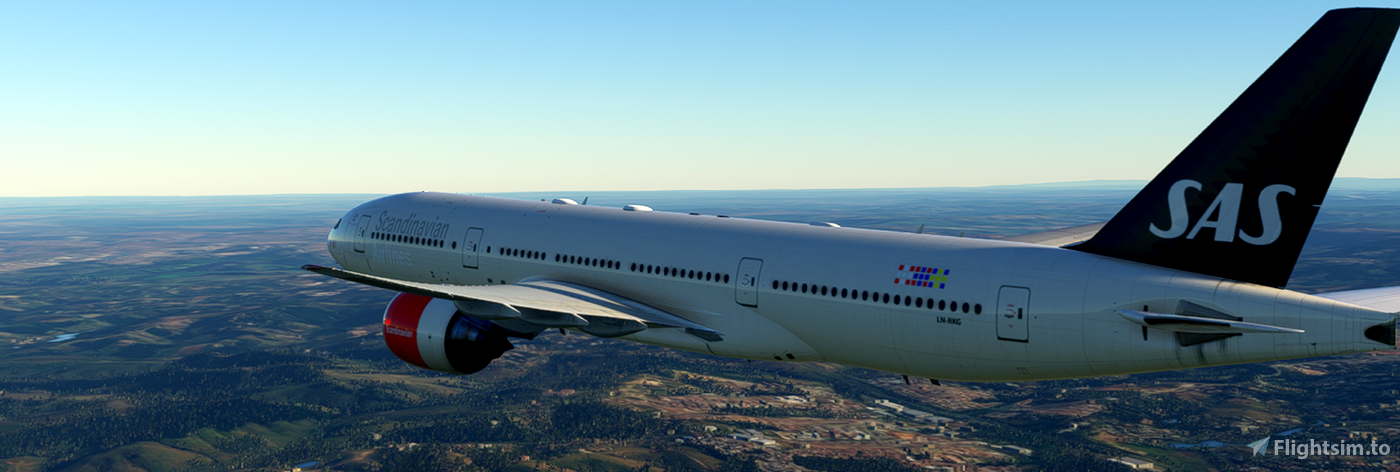 Boeing 777-2000 Scandinavian airlines 2000 livery for Microsoft Flight ...