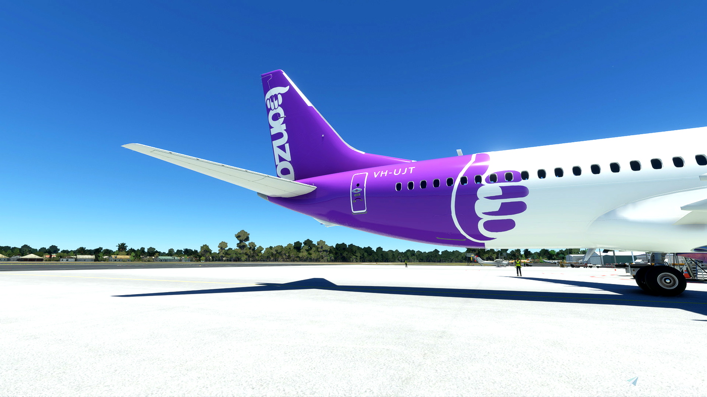 Bonza 737 Max 8 (VH-UJT; Bredok Max 8) for Microsoft Flight Simulator ...