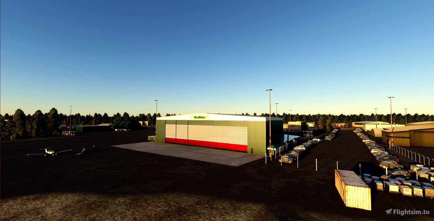 Buffalo Hangar replacement for payware project max CYZF for Microsoft ...