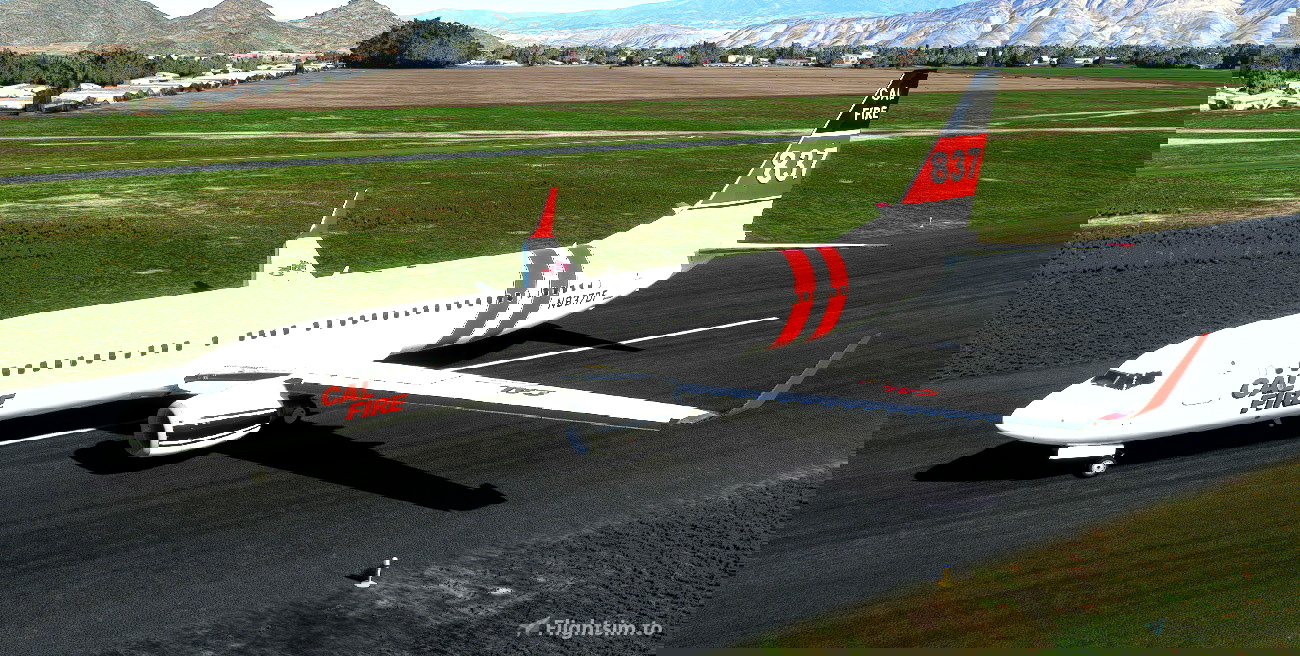 'CALFIRE Tanker 837' Fictional 737-800 Airtanker | N837DF for Microsoft ...