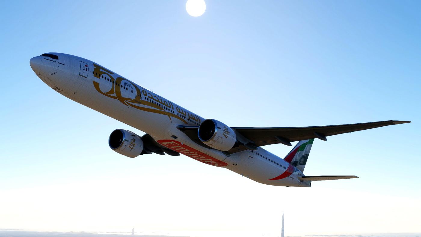 CS B777-300ER Emirates 'Year of the Fiftieth' New Tail for Microsoft ...