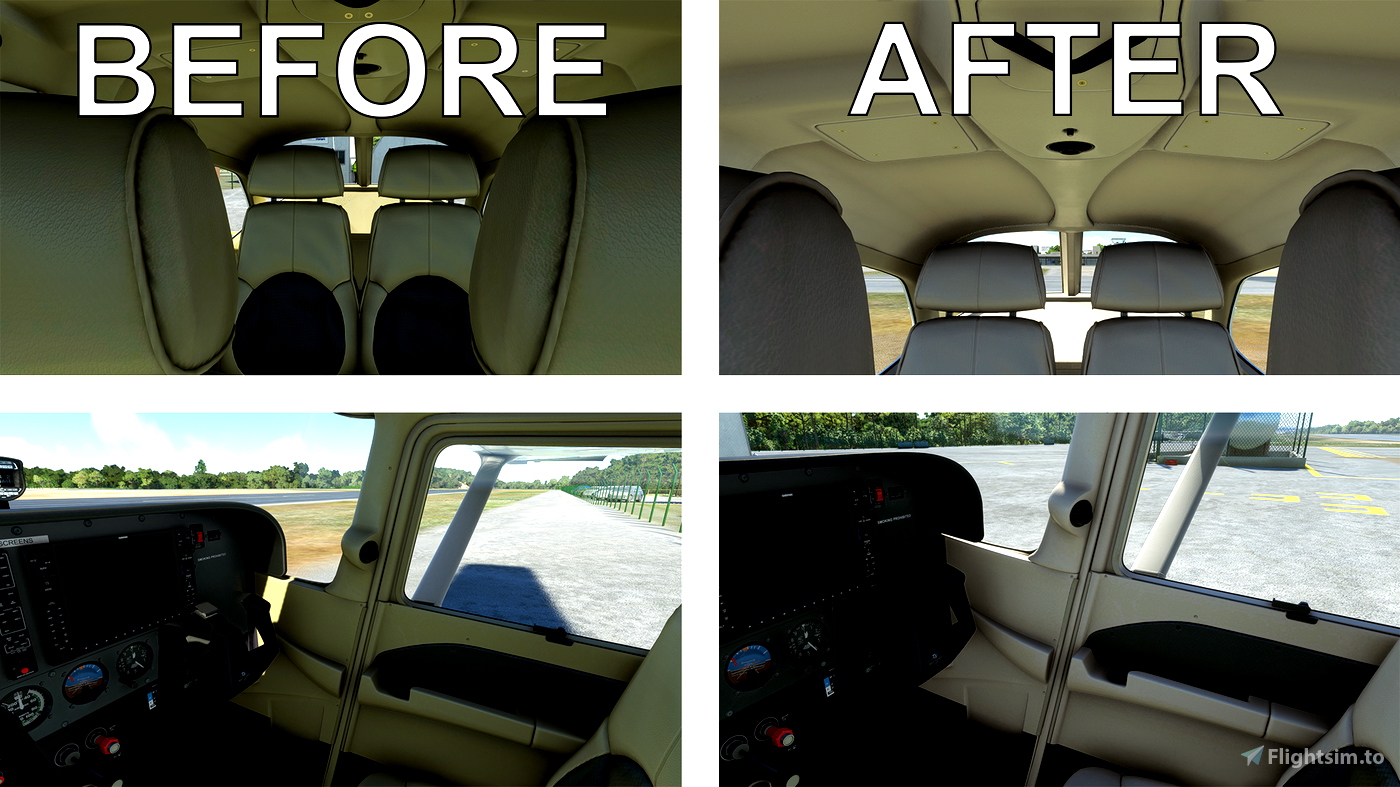 Cessna 172 G1000 - Realistic Interior Colors for Microsoft Flight ...