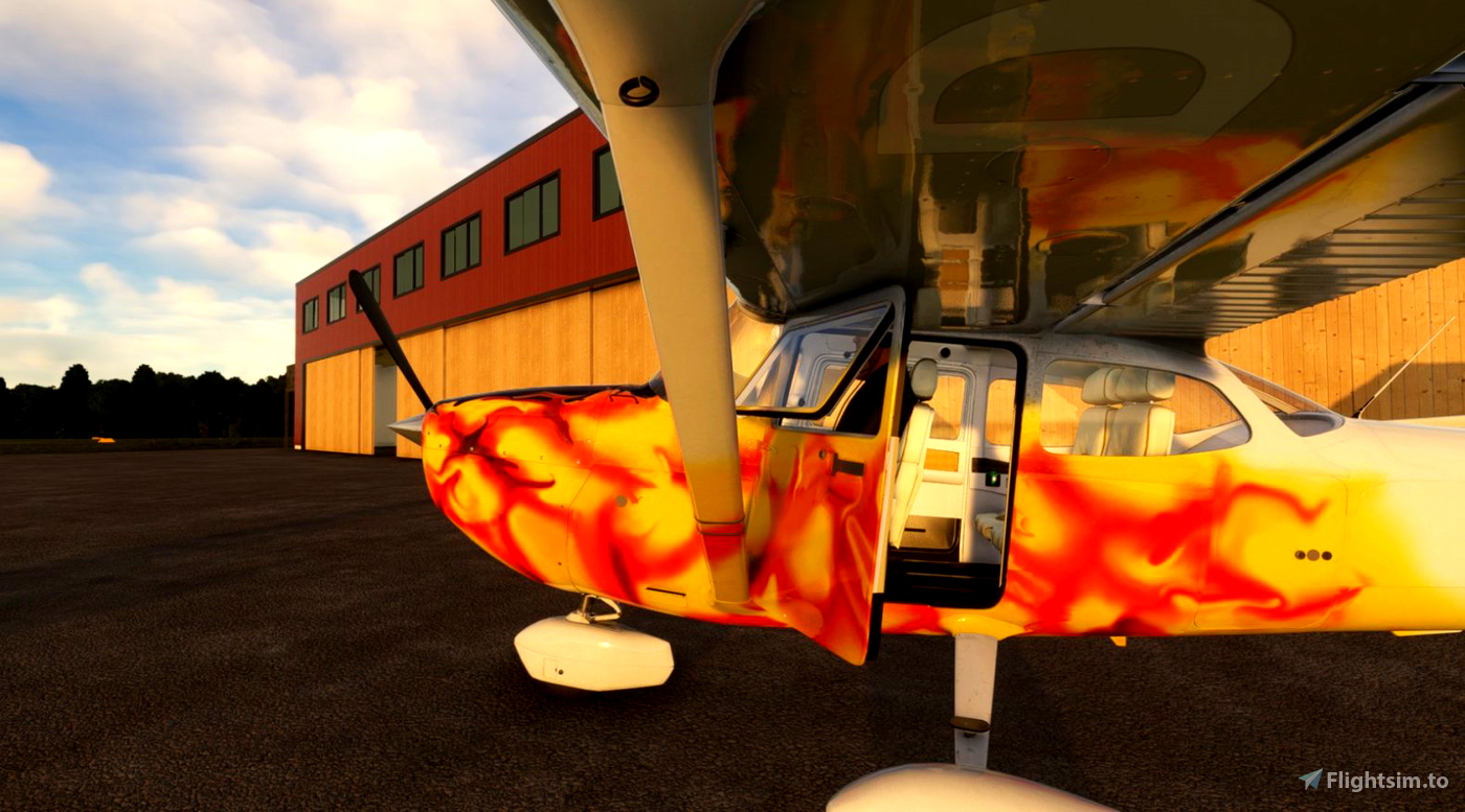 Cessna C172 (G1000/classic) fire_pack 对于 Microsoft Flight Simulator | MSFS