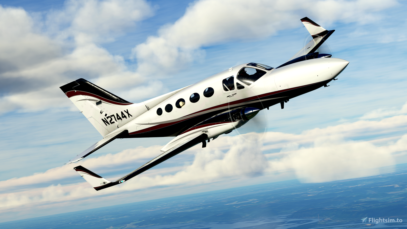 Cessna C414 Chancellor N2744X for Microsoft Flight Simulator | MSFS