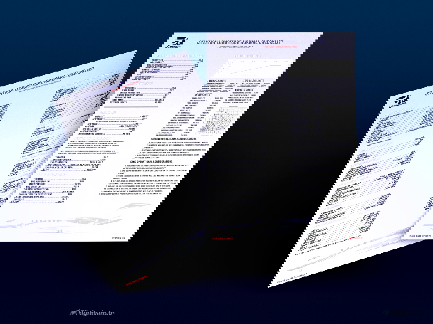 Cessna Citation Longitude Normal Checklist pour Microsoft Flight ...