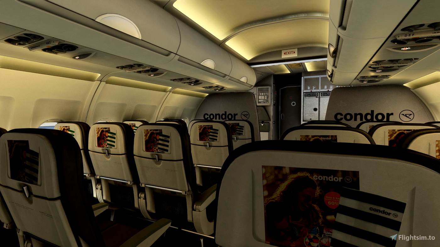 Condor Fictional Rainbow Livery | 8K | Cabin 对于 Microsoft Flight ...