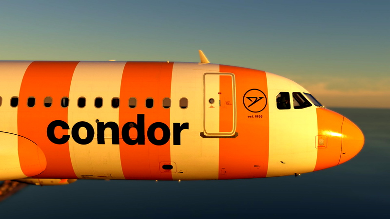 Condor Flugdienst D-AICU 8K + 4K w/ custom Cabin FENIX A320 [ULTRA ...