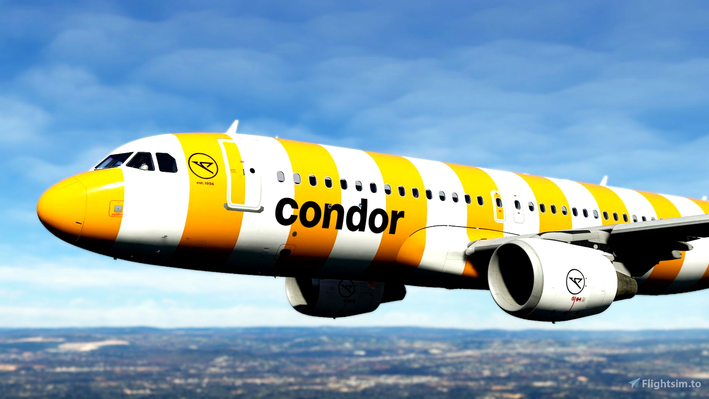 Condor Flugdienst D-AICU 8K + 4K w/ custom Cabin FENIX A320 [ULTRA ...