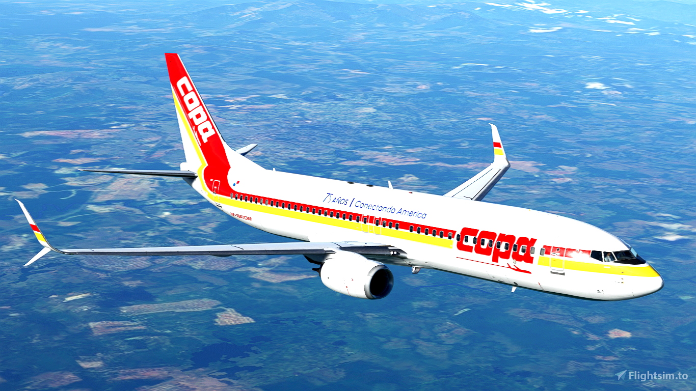Copa Airlines "75 Years" HP-1841CMP for Microsoft Flight Simulator | MSFS
