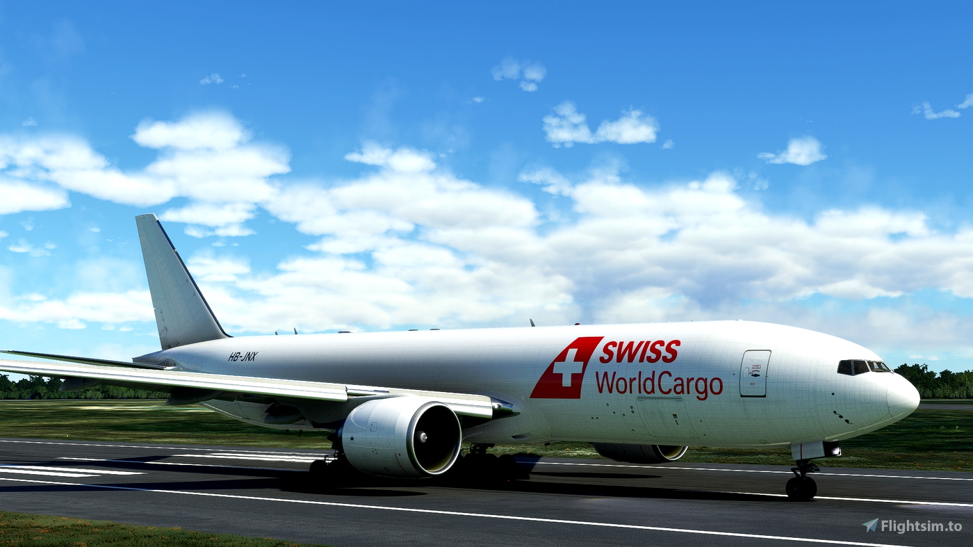 CS Boeing 777F Swiss World Cargo "HB-JNX" Clear Tail (Fictional) pro ...