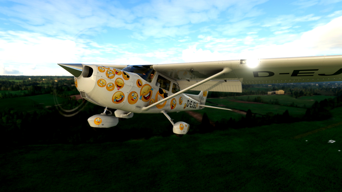 D-EJSU EvAir "Emoji Livery" [Cessna 172 G1000] (8K) for Microsoft ...