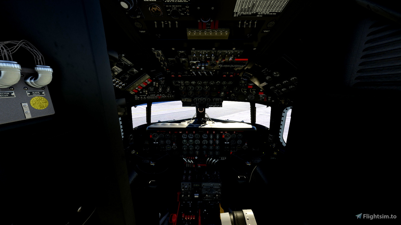 DC-6 Black cockpit textures (Requested by Genista) für Microsoft Flight ...