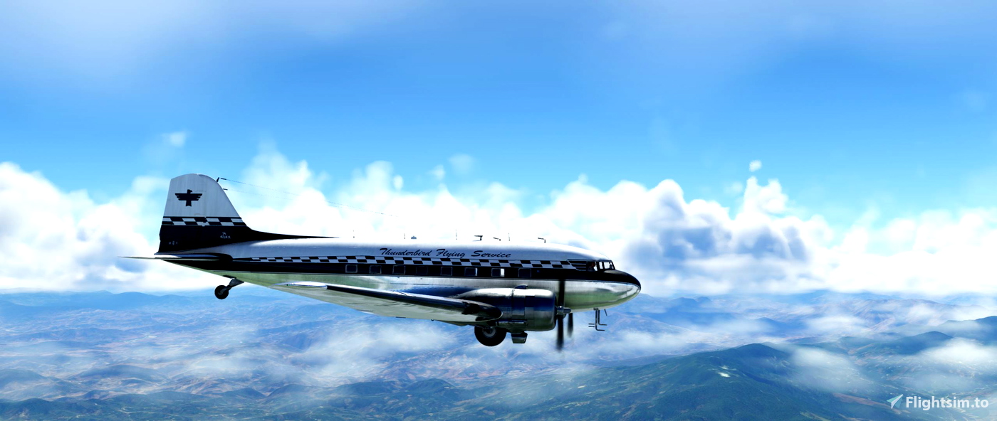 DC3 Thunderbird Flying Service for Microsoft Flight Simulator | MSFS