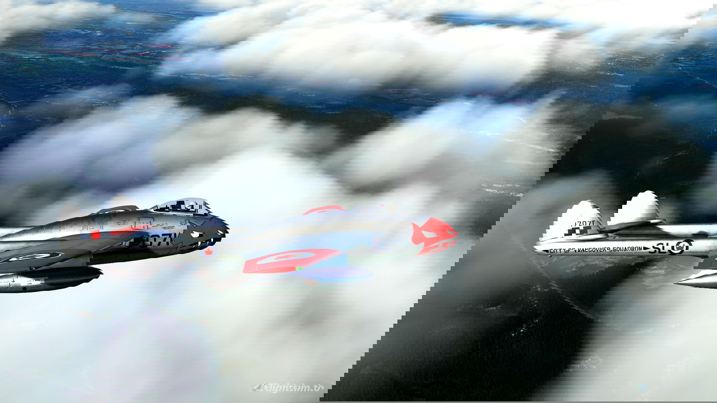 De Havilland DH-100 Vampire RCAF 071 对于 Microsoft Flight Simulator | MSFS