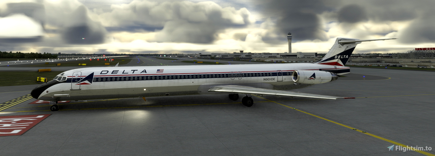 DELTA AIRLINES "DARK NOSE WIDGET" LIVERY 8K for Microsoft Flight ...