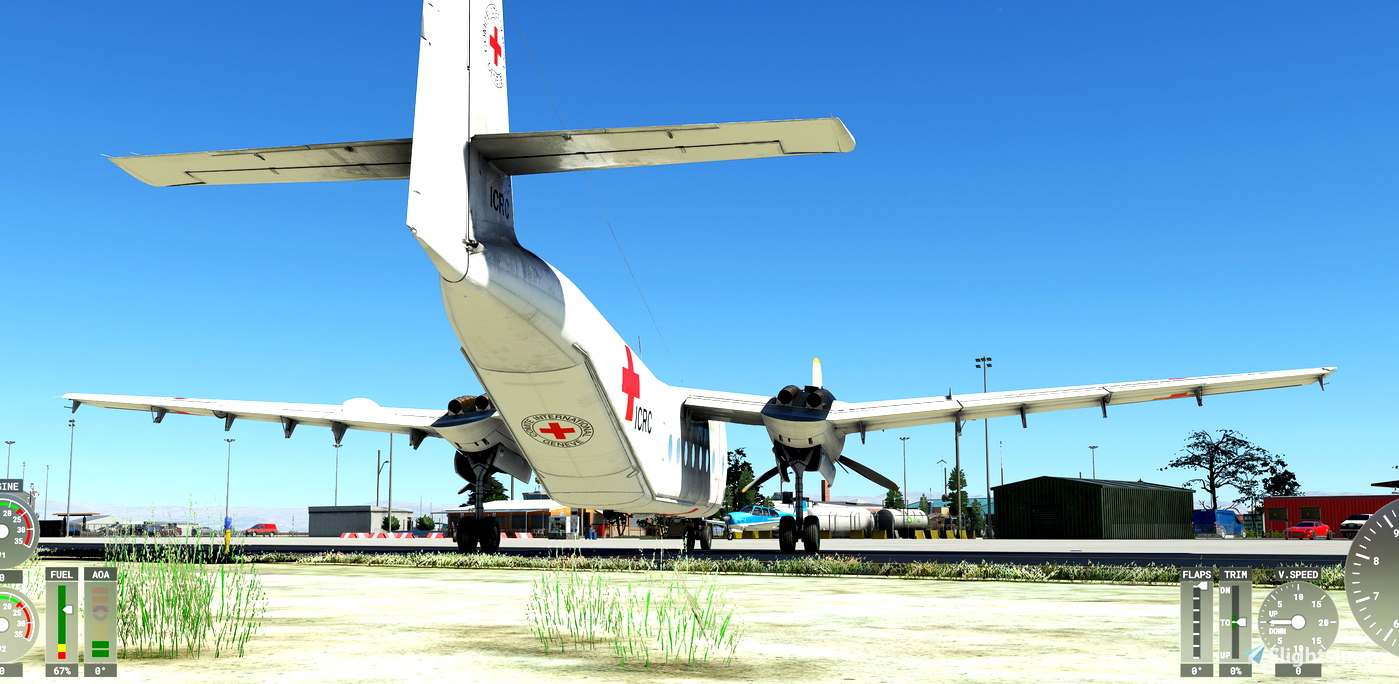 DHC-4 Caribou Red Cross (ICRC) for Microsoft Flight Simulator | MSFS