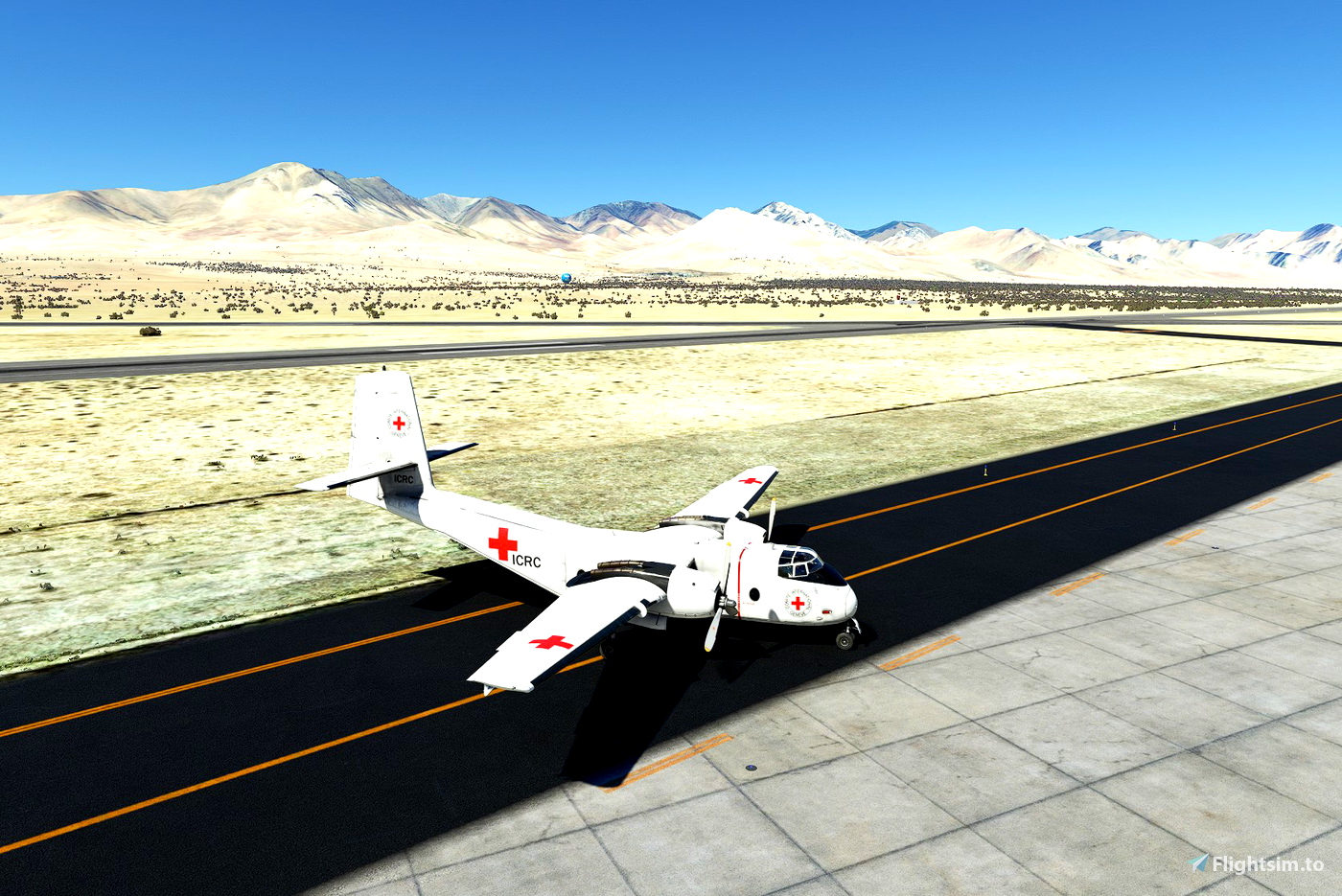 DHC-4 Caribou Red Cross (ICRC) for Microsoft Flight Simulator | MSFS