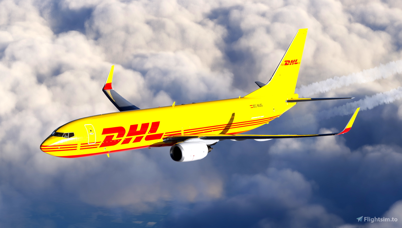 DHL (EC-NUG) PMDG 737-800BDSF - 8K for Microsoft Flight Simulator | MSFS