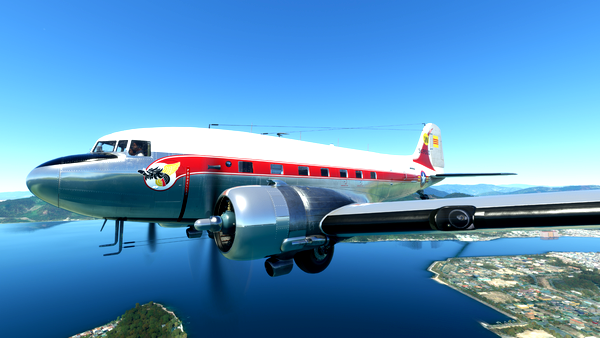 Douglas DC-3 NASA 1982 (N817NA) für Microsoft Flight Simulator | MSFS