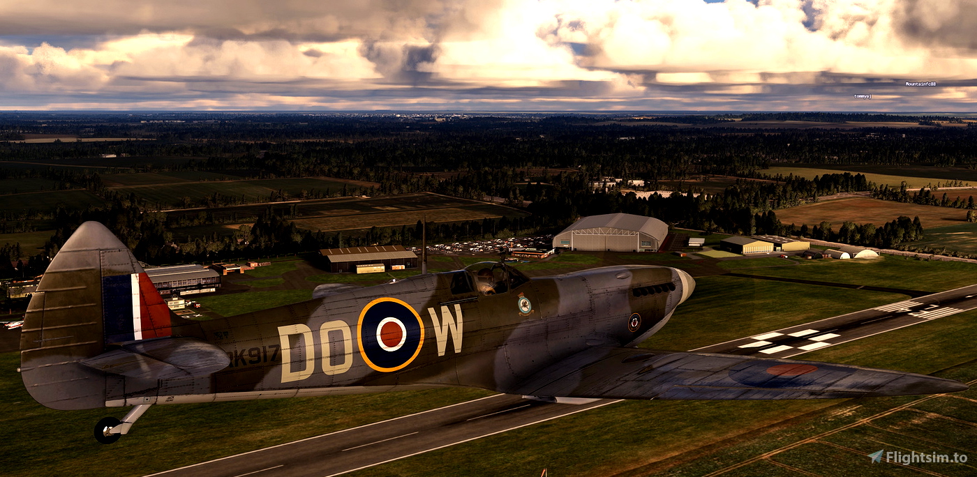 Duxford/DreamsofWings tribute livery for Spitfire IX for Microsoft ...