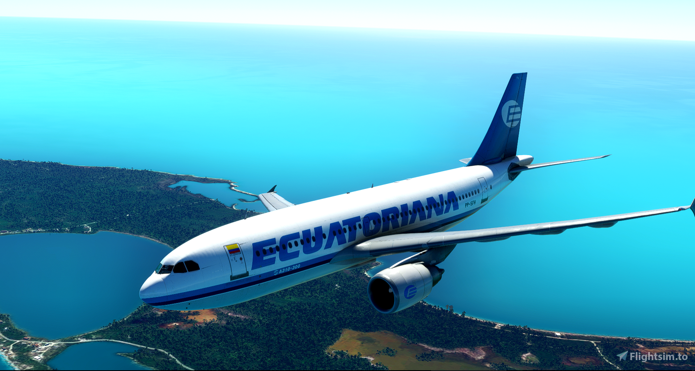 Ecuatoriana (VASP) | PP-SFH | Airbus A310-300 | 4K pour Microsoft ...