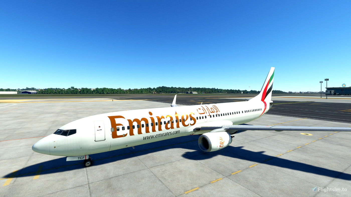 EMIRATES 737-900ER SCIMITAR WINGLETS (FICTIONAL) for Microsoft Flight ...