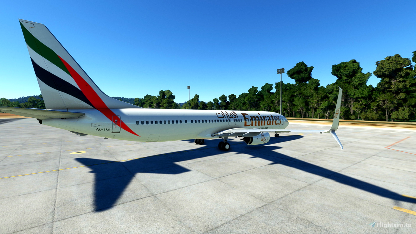 EMIRATES 737-900ER SCIMITAR WINGLETS (FICTIONAL) for Microsoft Flight ...