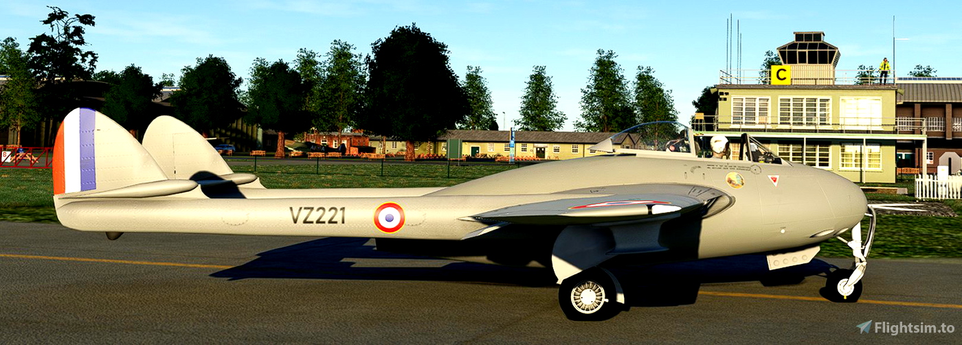 English cockpit and multiple livery pack for the Swissmilsim Vampire ...