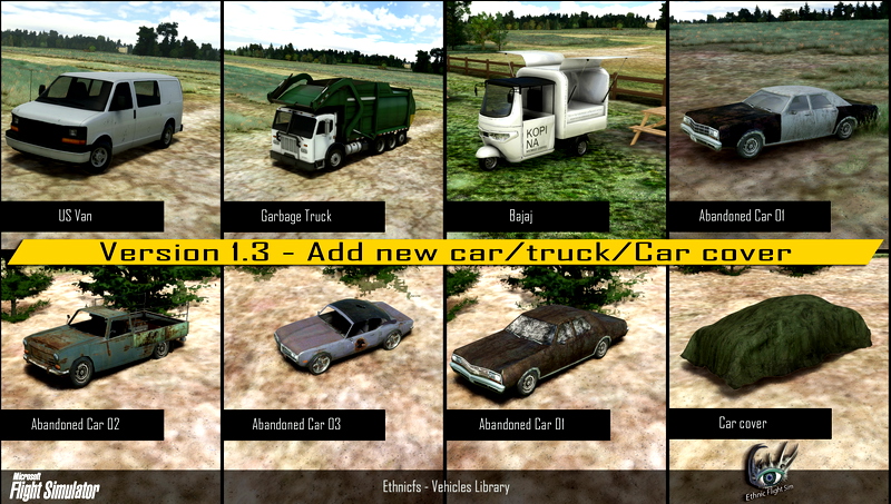 Ethnicfs vehicles library for Microsoft Flight Simulator | MSFS