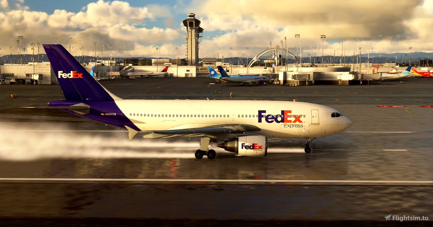 FedEx / Federal Express "N810FD" IniBuilds A310-300 P2F for Microsoft ...